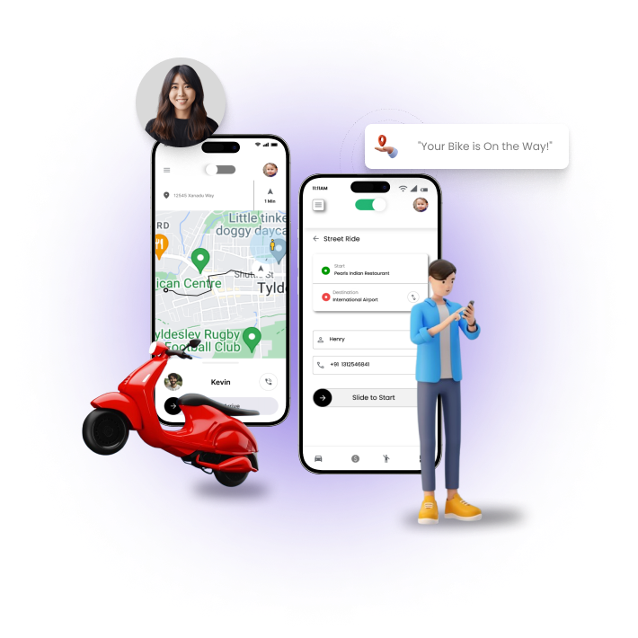 On-demand Bike Taxi App Development | Bike Taxi Dispatch Software